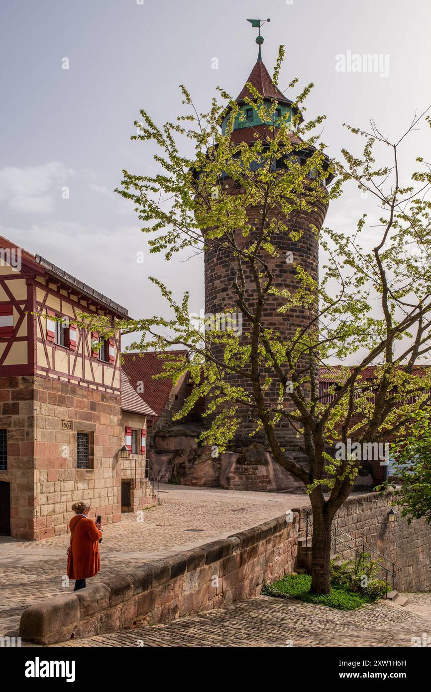 View of the Sinwell Tower of Nuremberg Castle, Germany Stock Photo - Alamy