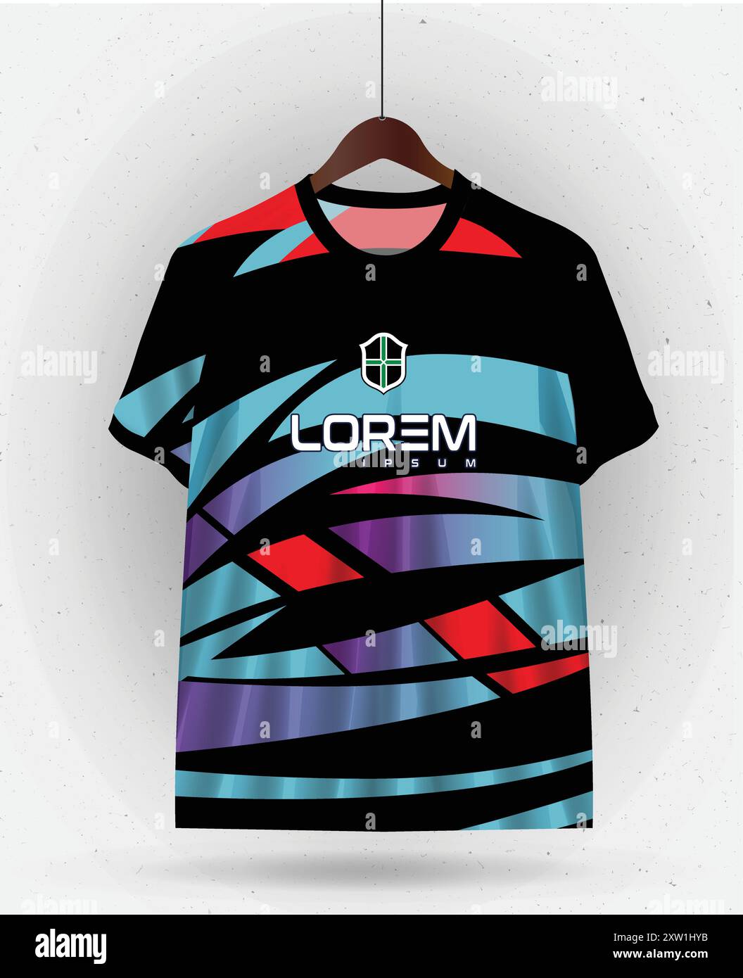 t-shirt sport design template, Soccer jersey mockup for football club ...