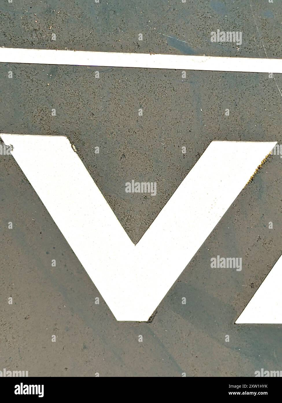 Written Wording in Distressed State Typography Found Letter Randsom Note V Stock Photo - Alamy