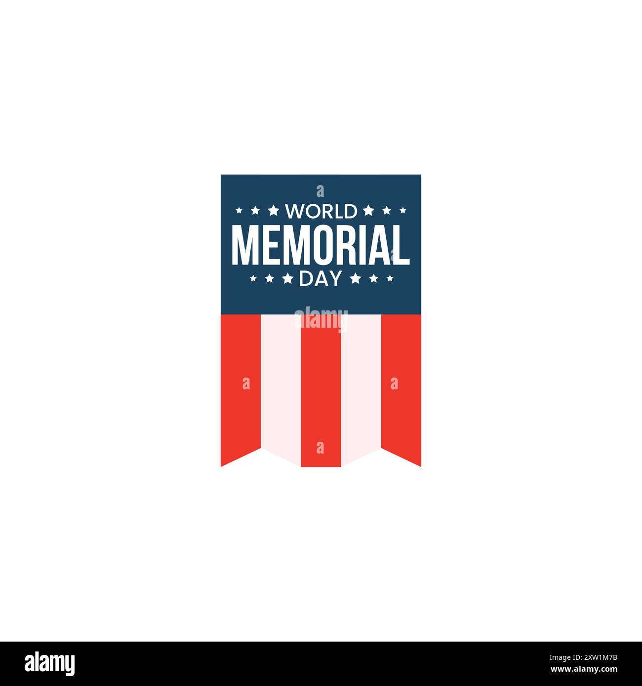 World Memorial Day design isolated on white Stock Vector Image & Art ...