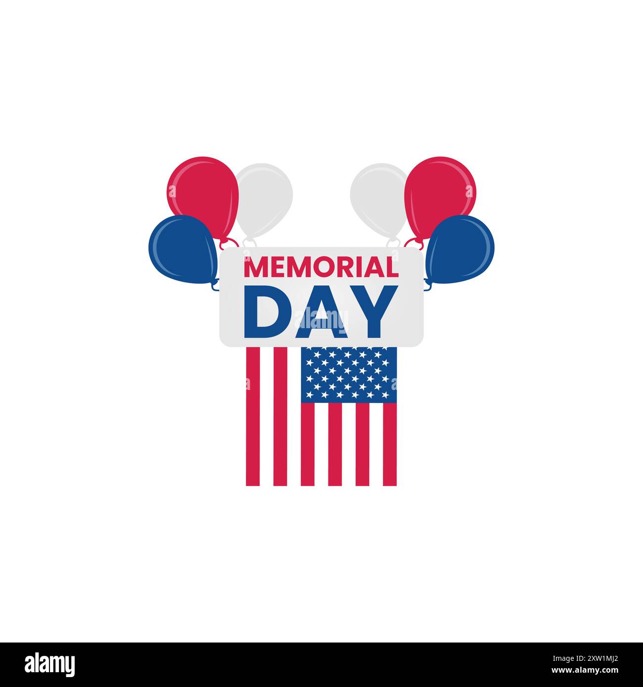 World Memorial Day design isolated on white Stock Vector Image & Art ...