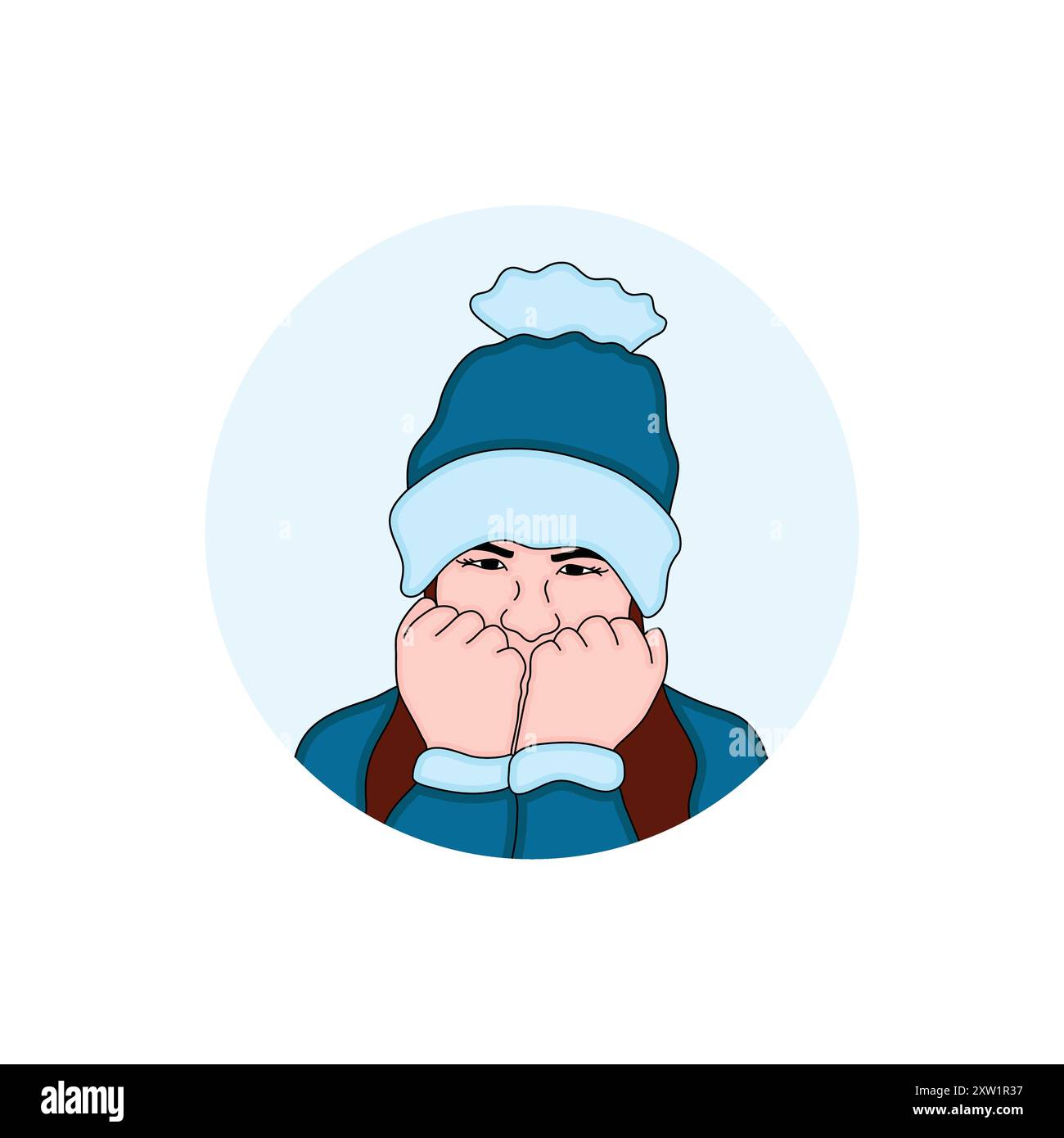 Woman in trendy outfit Stock Vector Images - Alamy