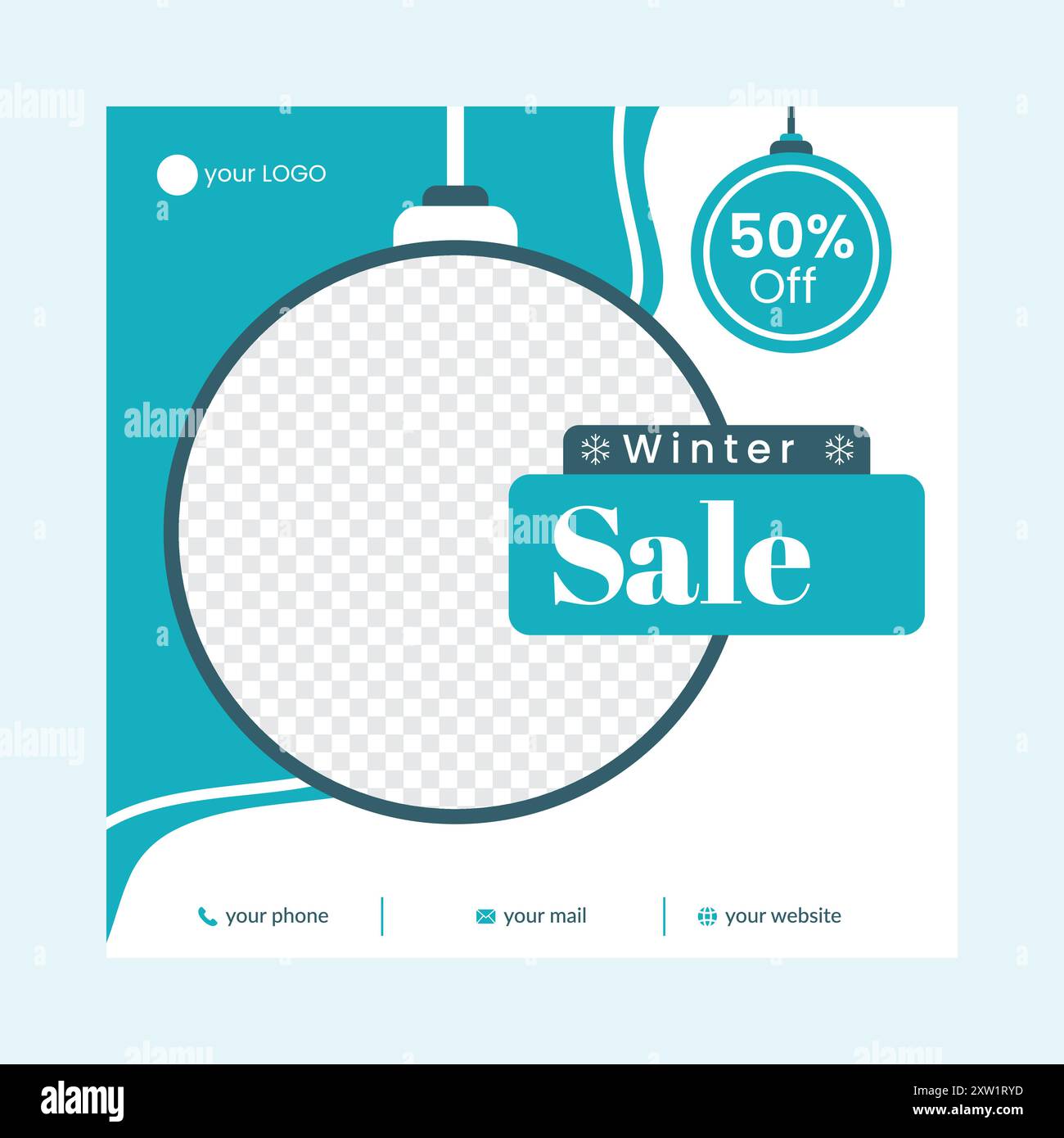 Christmas promotion social media Stock Vector Images - Alamy