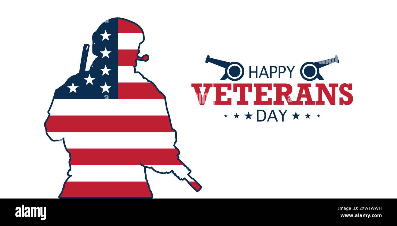 Happy Veterans Day Banner, Poster Stock Vector Image & Art - Alamy