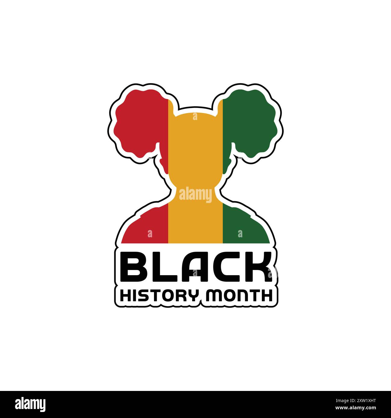 Black history month flag Stock Vector Images - Alamy