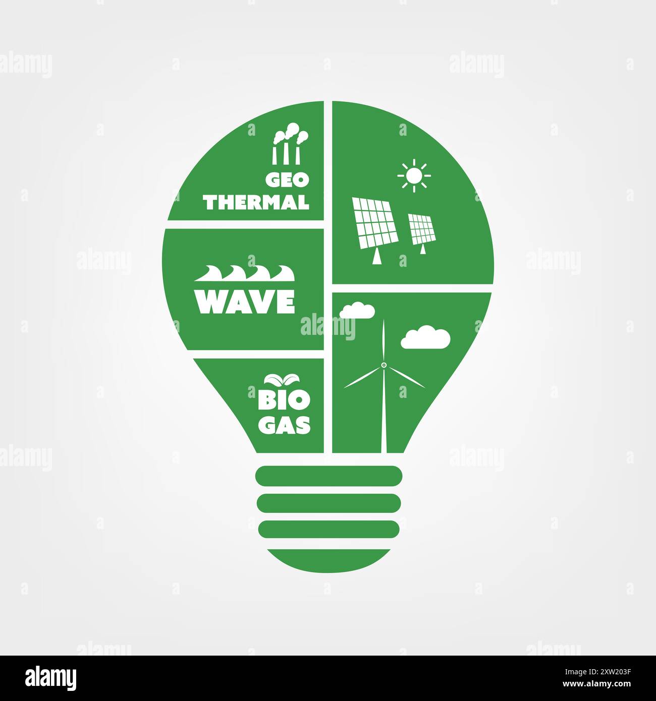 Sustainable Resources, Renewable, Reusable Green Energy Concept with ...