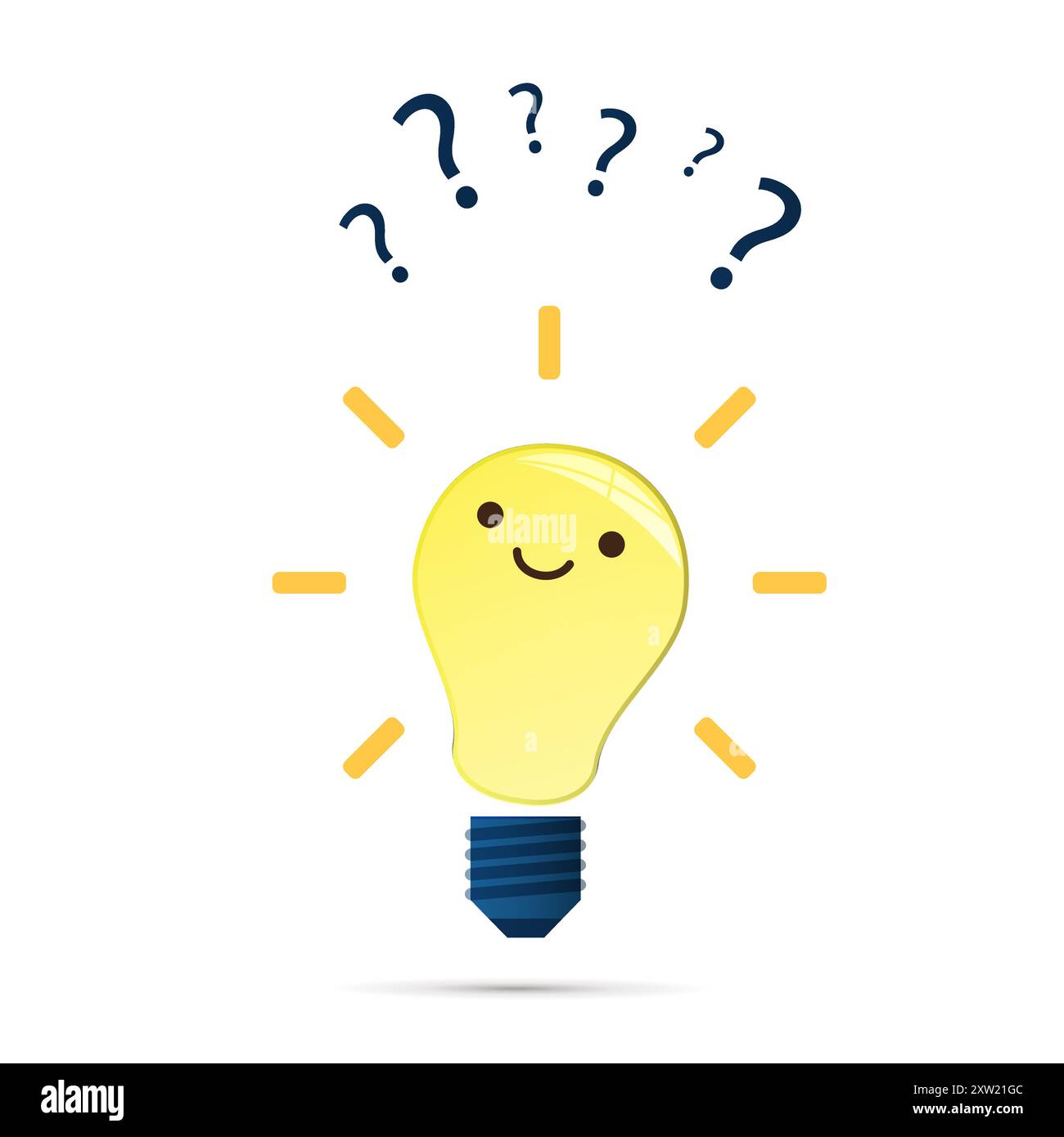 Is It a Good Idea? - Design Concept with Shining Bright Smiling Smart ...