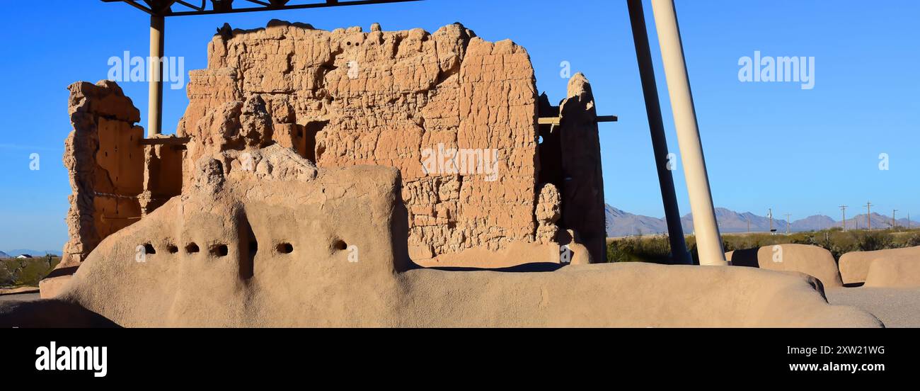 Ancient Casa Grande Ruins National Monument of the Pre-columbian ...