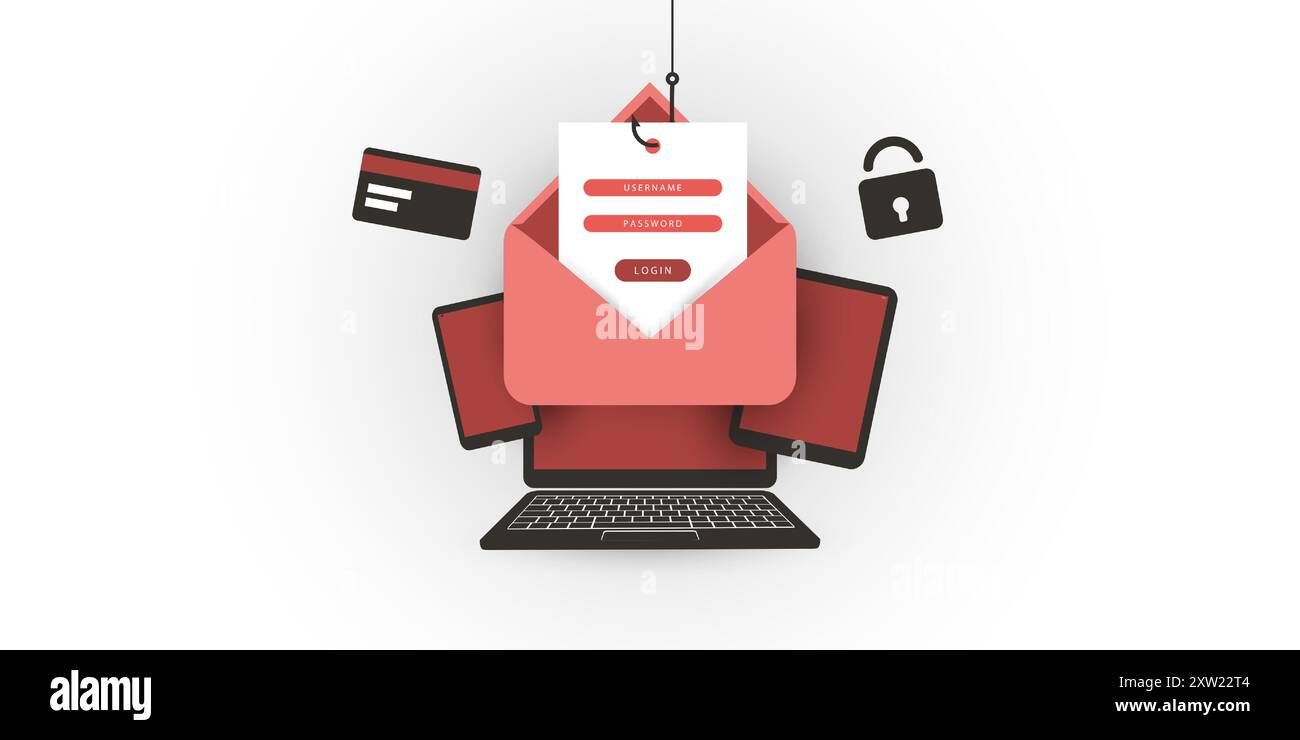 Cyber attack attempt Stock Vector Images - Alamy