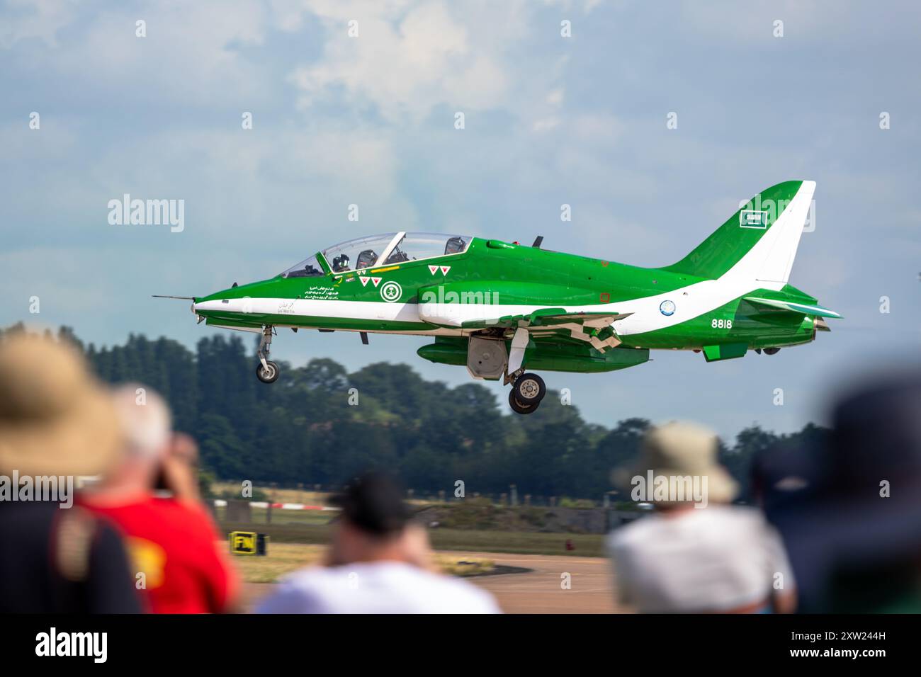 Royal Saudi Air Force - Saudi Hawks Mk.65, arriving at RAF Fairford to ...
