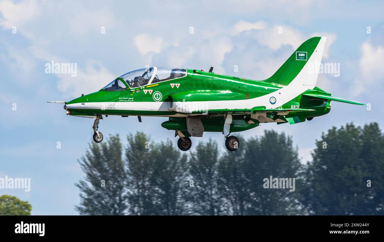 Royal Saudi Air Force - Saudi Hawks Mk.65, arriving at RAF Fairford to ...
