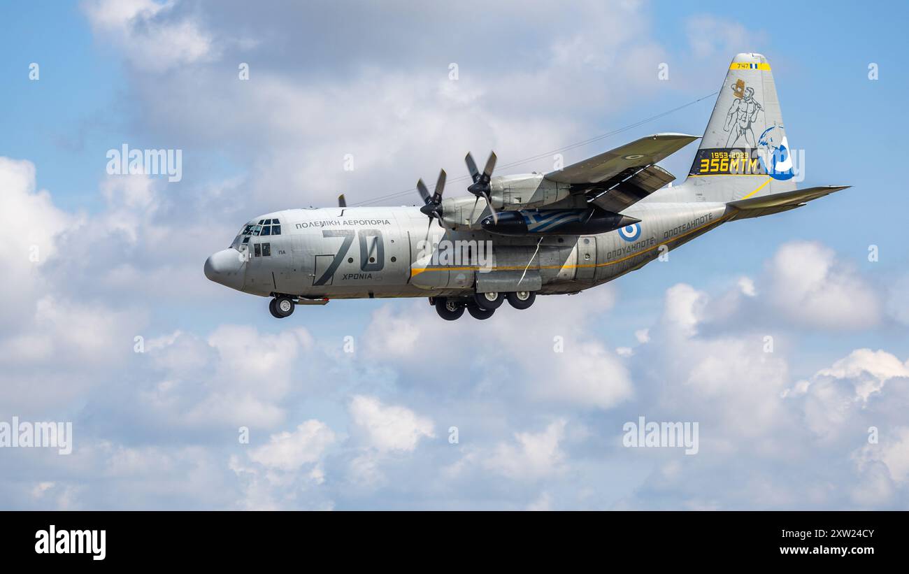 Hellenic Air Force - Lockheed C-130H Hercules, arriving at RAF Fairford ...
