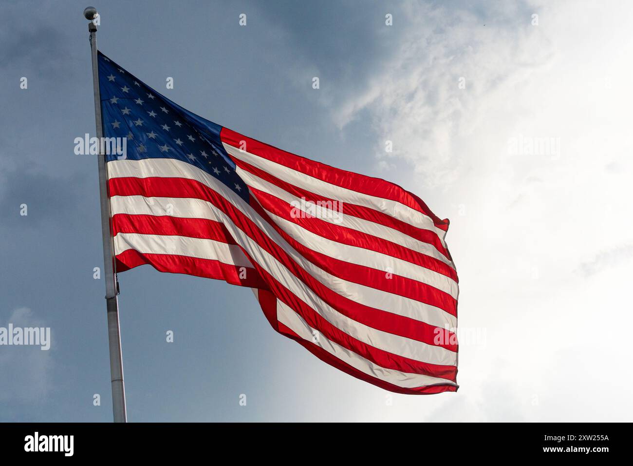American Flag Waving Stock Photo - Alamy