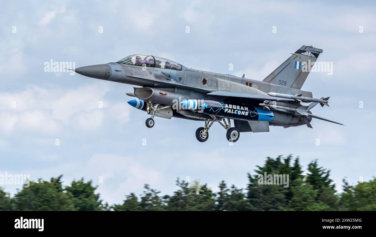 Hellenic Air Force - Lockheed Martin F-16D Fighting Falcon, arriving at ...