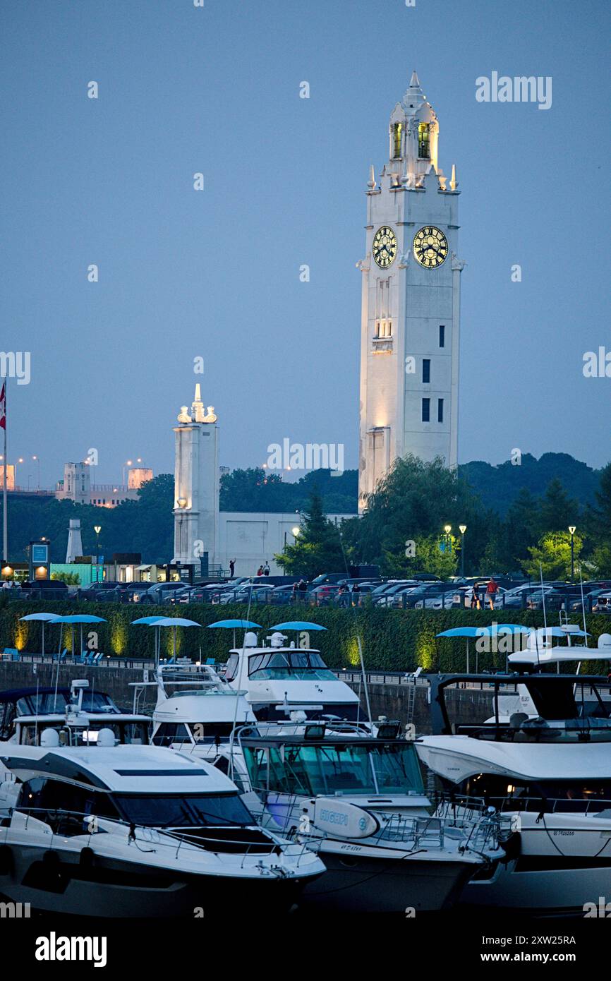 Montreal harbor clock tower hi-res stock photography and images - Alamy