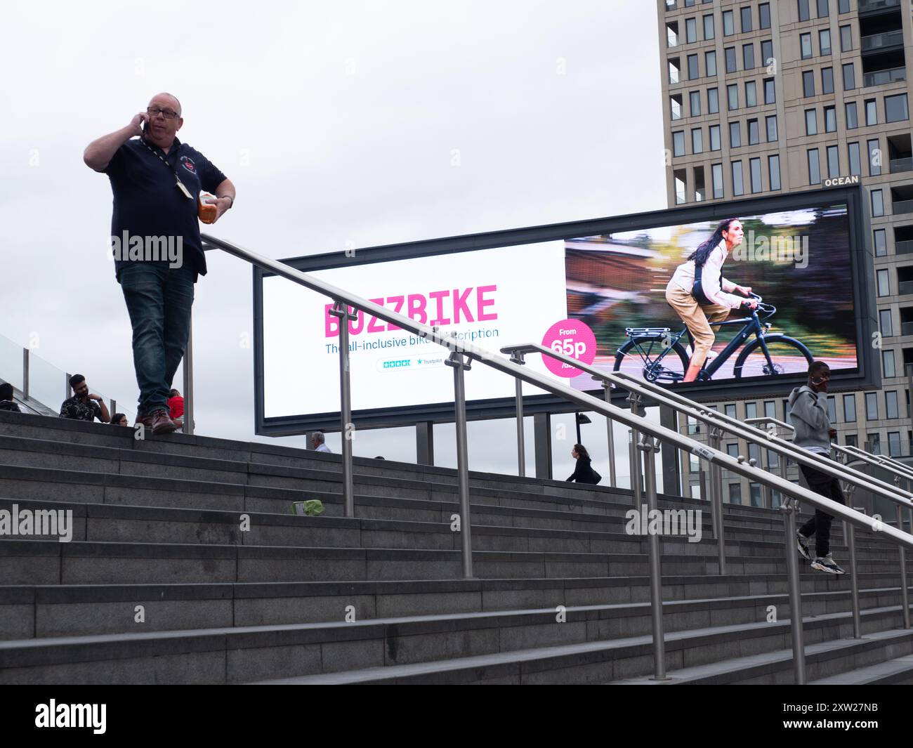 Ocean Outdoor advert screen, a type of Digital out of Home advertising ...