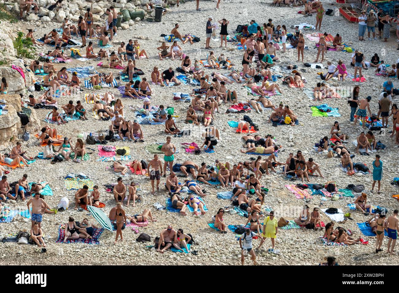 Polignano a Mare, Cala Porto or Lama Monachile beach Stock Photo - Alamy