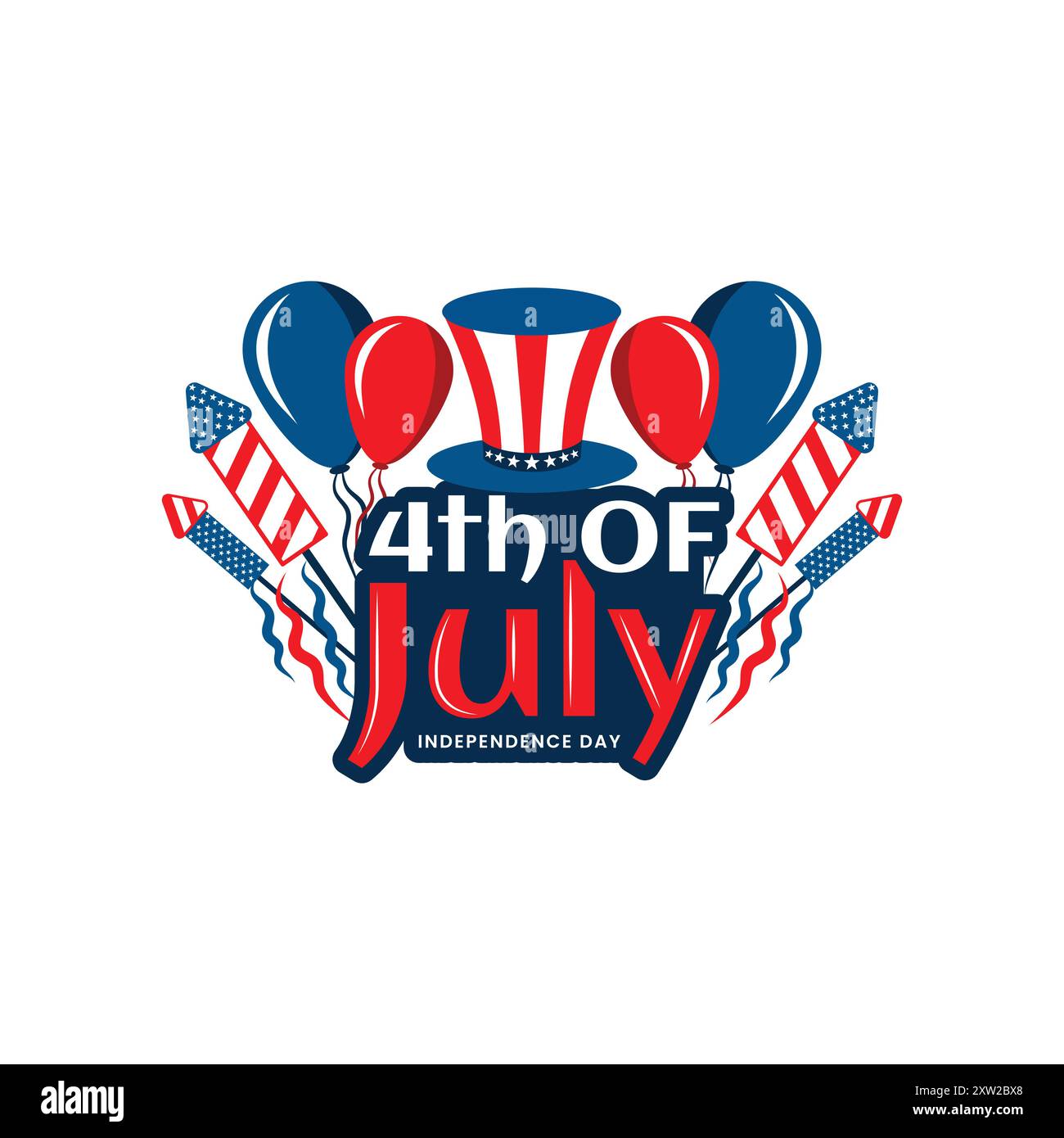 Independence day symbols on Stock Vector Images - Alamy