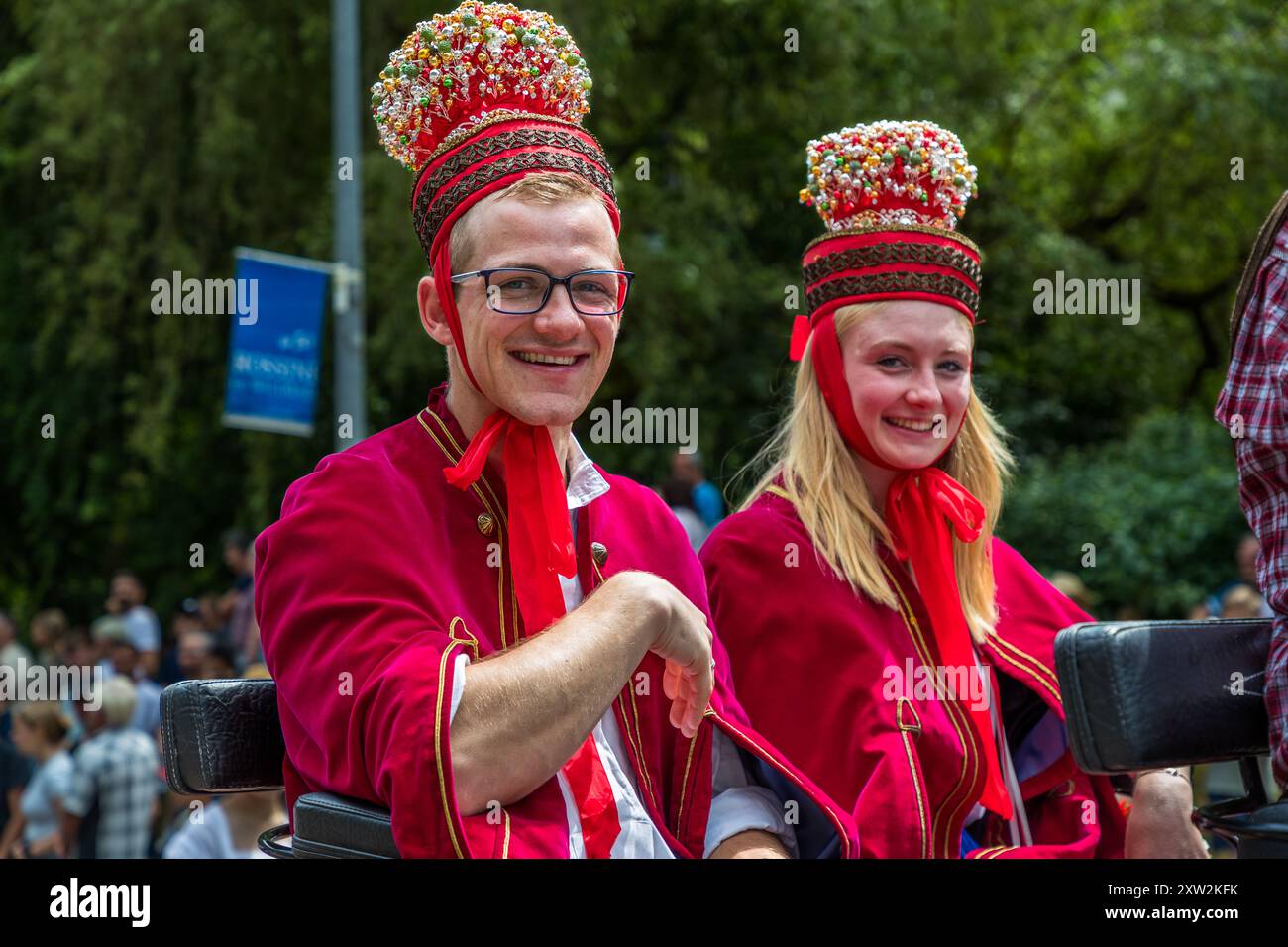 Parade at the Schäferlauf 2024 in Wildberg, Baden-Württemberg, Germany ...