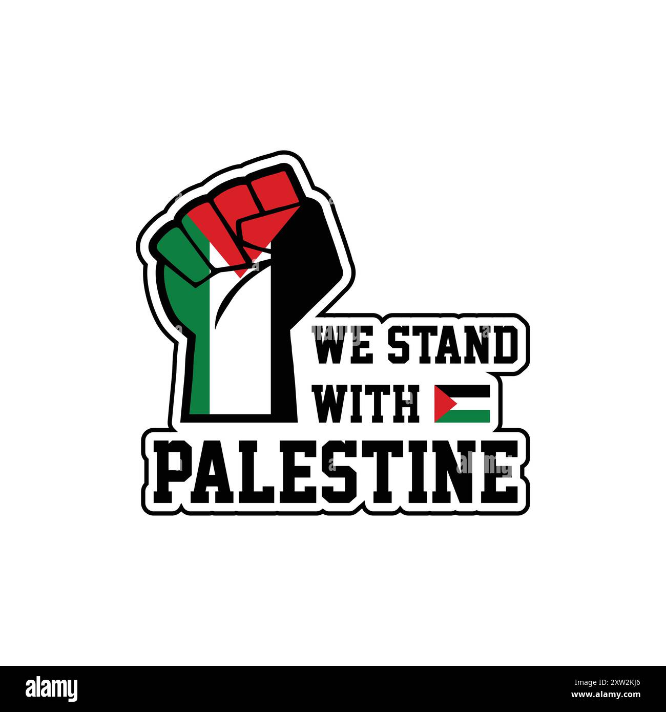 Palestine protest fist Stock Vector Images - Alamy
