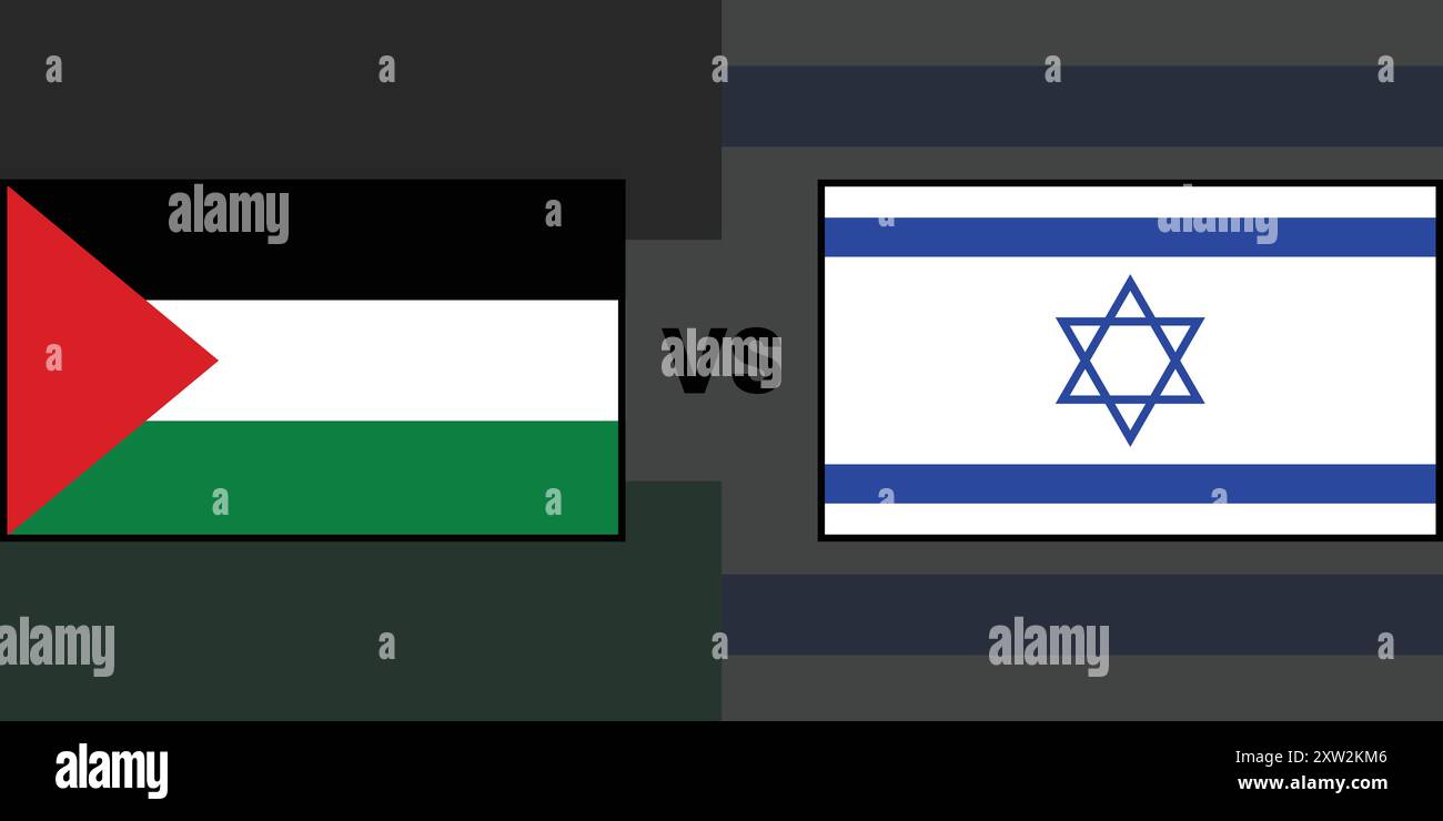 Palestine vs Israel war conflict flags, Stop war, Stop genocide, Vector ...