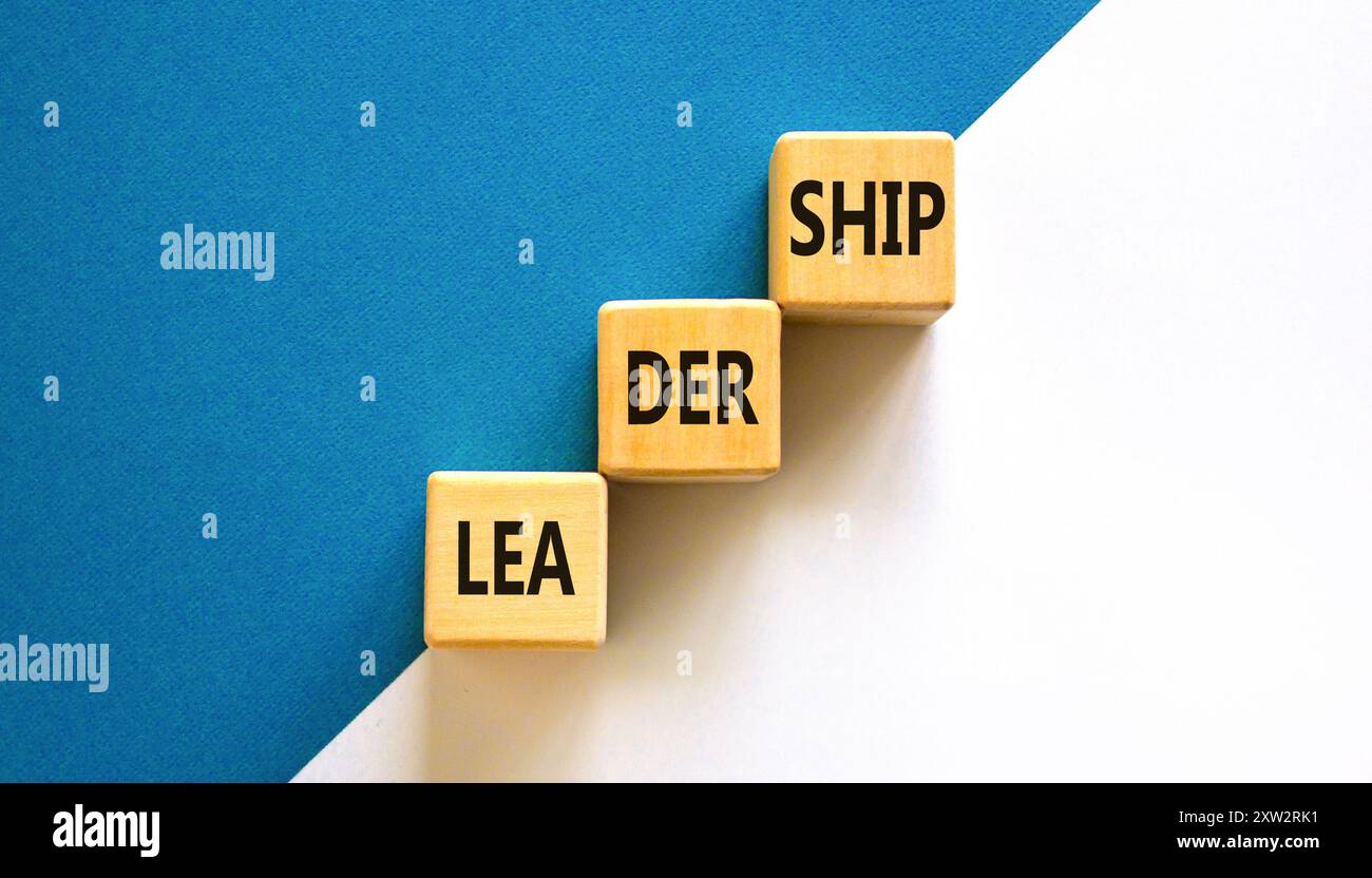 Leadership symbol. Concept word Leadership on beautiful wooden blocks ...