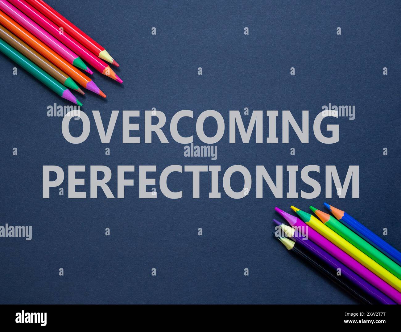 Overcoming perfectionism symbol. Concept words Overcoming perfectionism ...