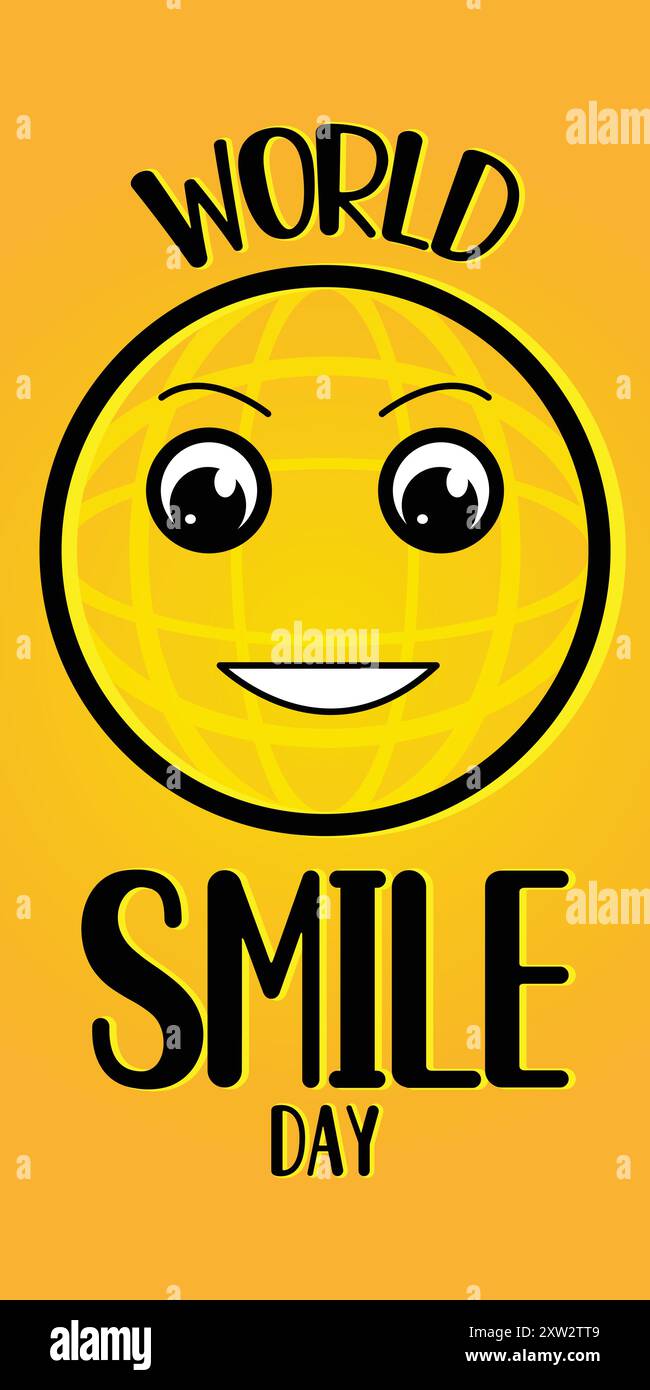 Smile Day Vertical Poster Background Stock Vector Image & Art - Alamy