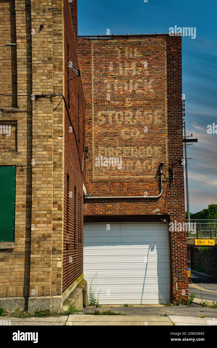 Ghost sign for the Lima Truck & Storage, Lima Ohio. USA 2024 Stock ...