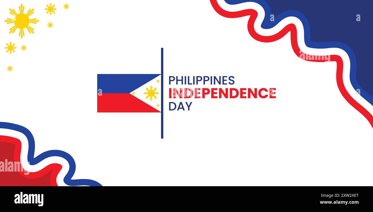 Philippines Independence Day Celebration Banner Stock Vector Image ...