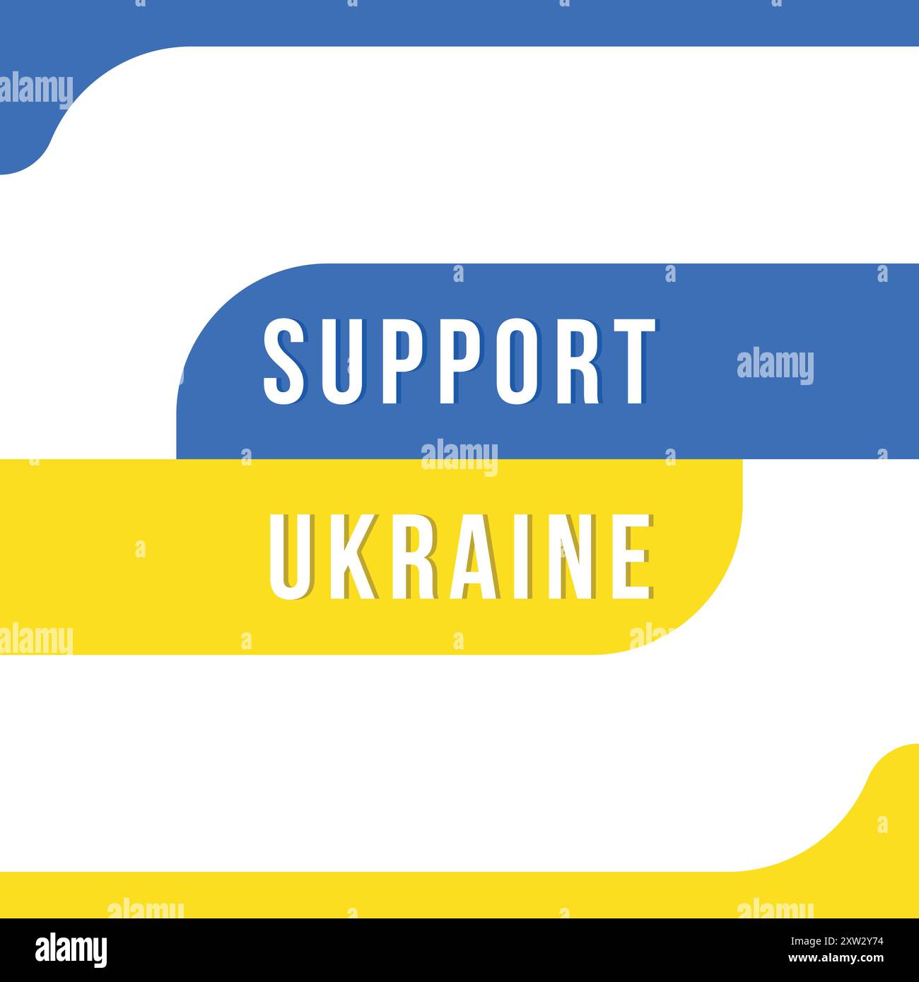 Support Ukraine background, Social media post, Stop war Stock Vector ...