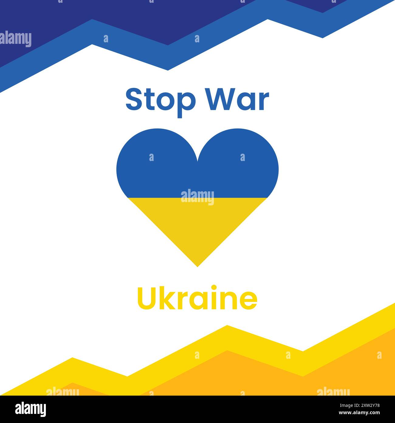 Stop Ware Ukraine Greeting Card, Social Media Post Stock Vector Image ...