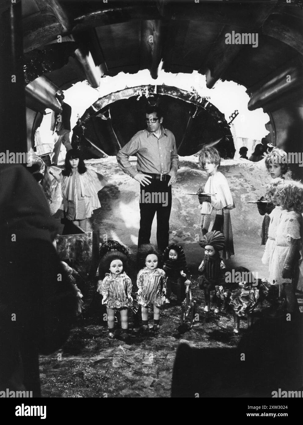 ROGER VADIM on the set of BARBARELLA 1968 Director ROGER VADIM Writer ...