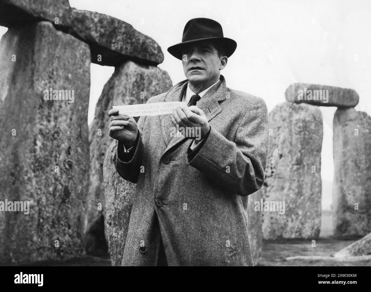 DANA ANDREWS in a scene from NIGHT OF THE DEMON aka CURSE OF THE DEMON ...