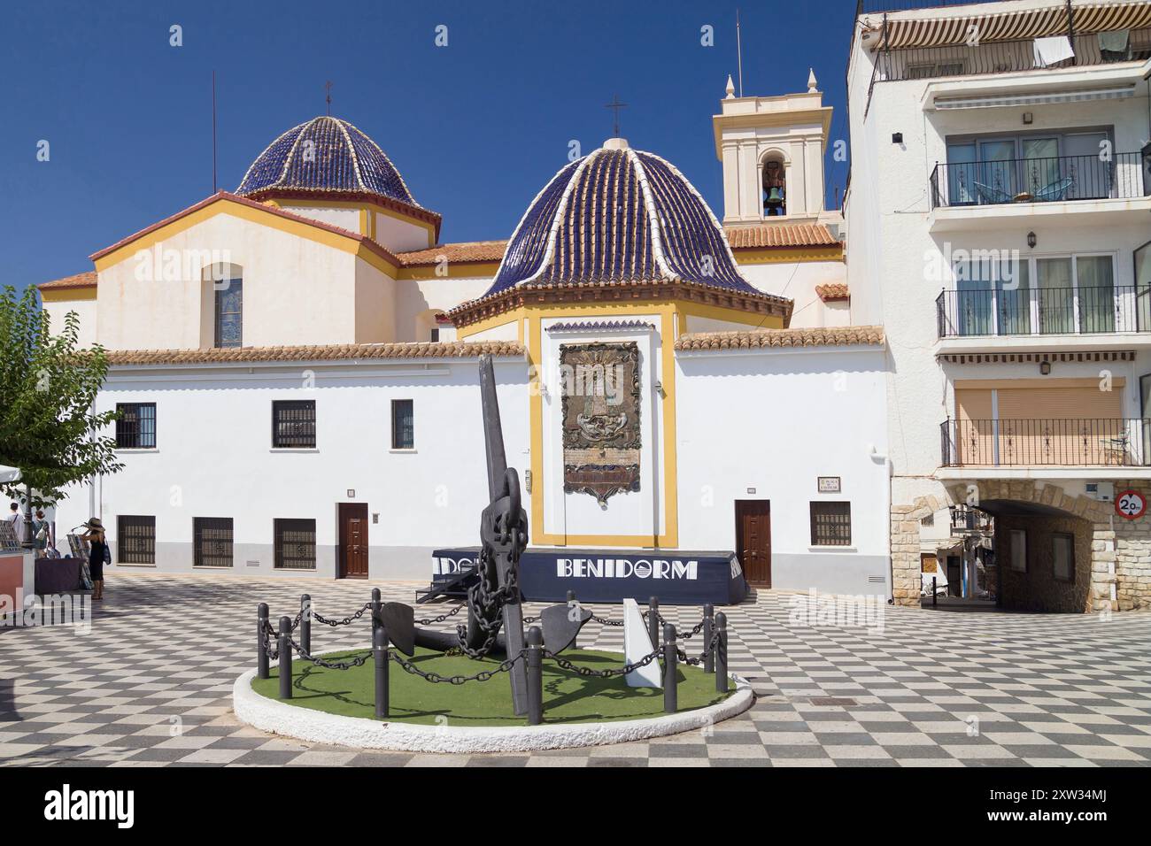 Church of San Jaime y Santa Ana in Benidorm, Alicante, Spain Stock ...