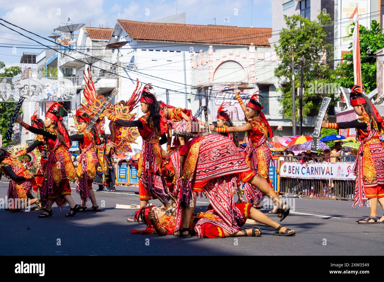 cakalele dance from Maluku on the 3rd BEN Carnival. Cakalele is a ...