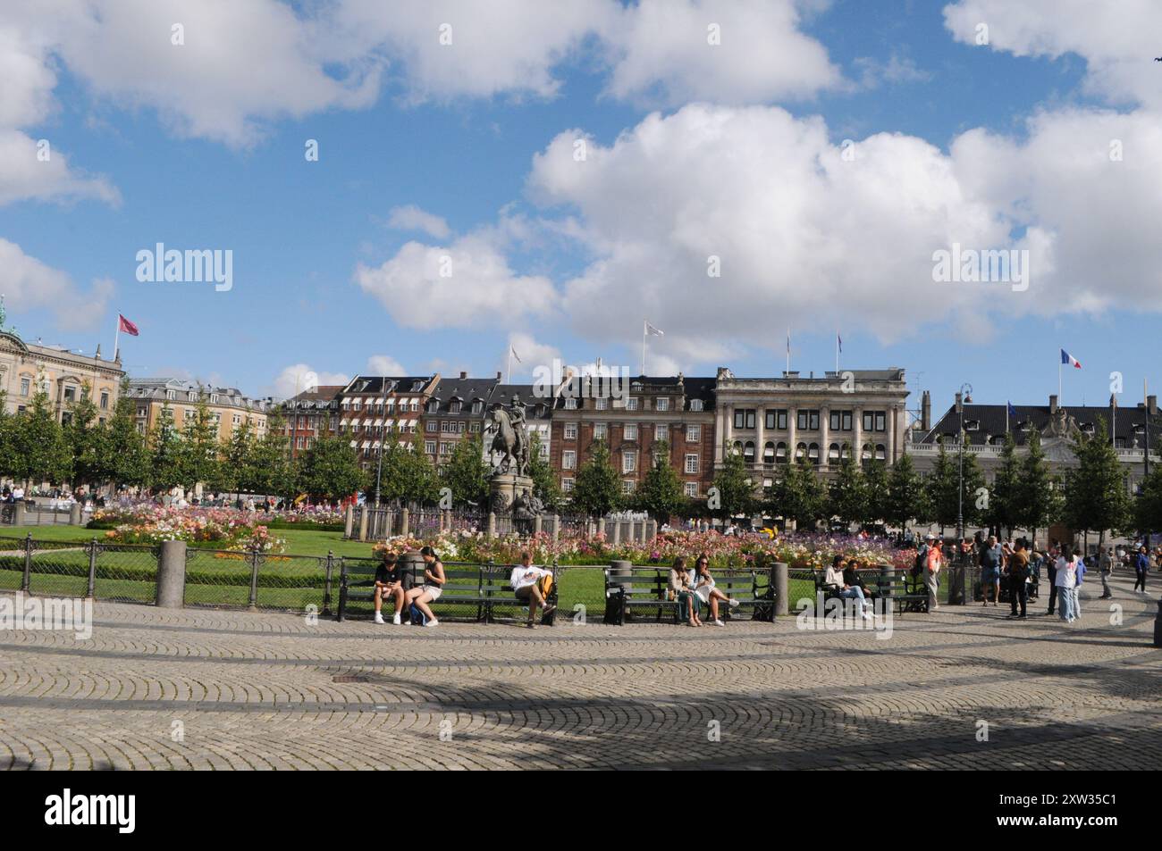 Copenhagen/ Denmark/17 August 2024/ view of kongen nytorv kings grand ...