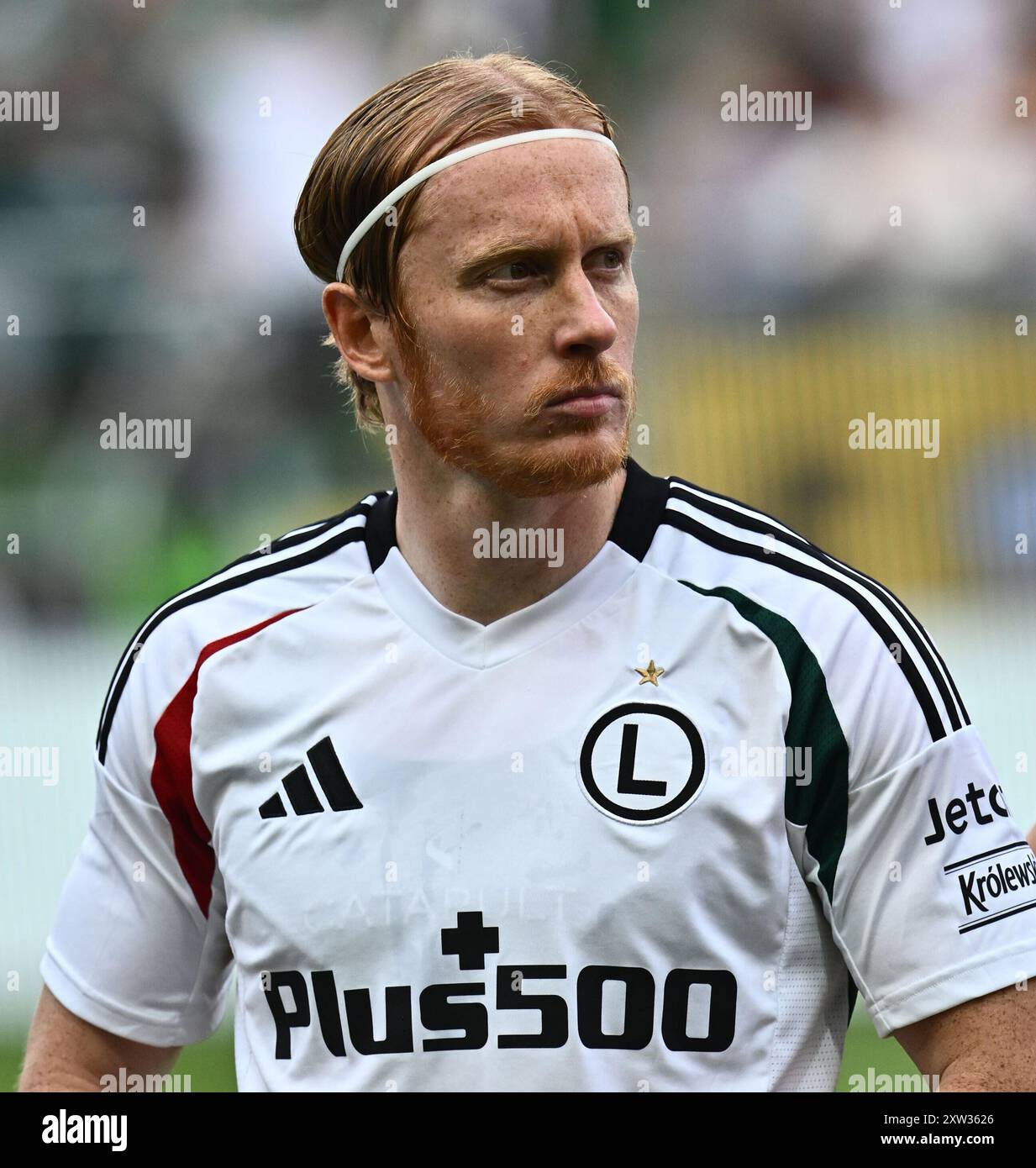 WARSAW, POLAND - AUGUST 15: Radovan Pankov of Legia Warsaw headshot ...
