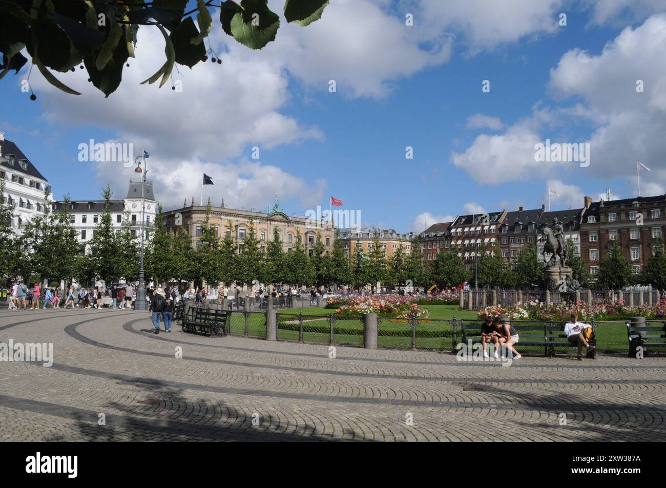 Copenhagen/ Denmark/17 August 2024/ view of kongen nytorv kings grand ...