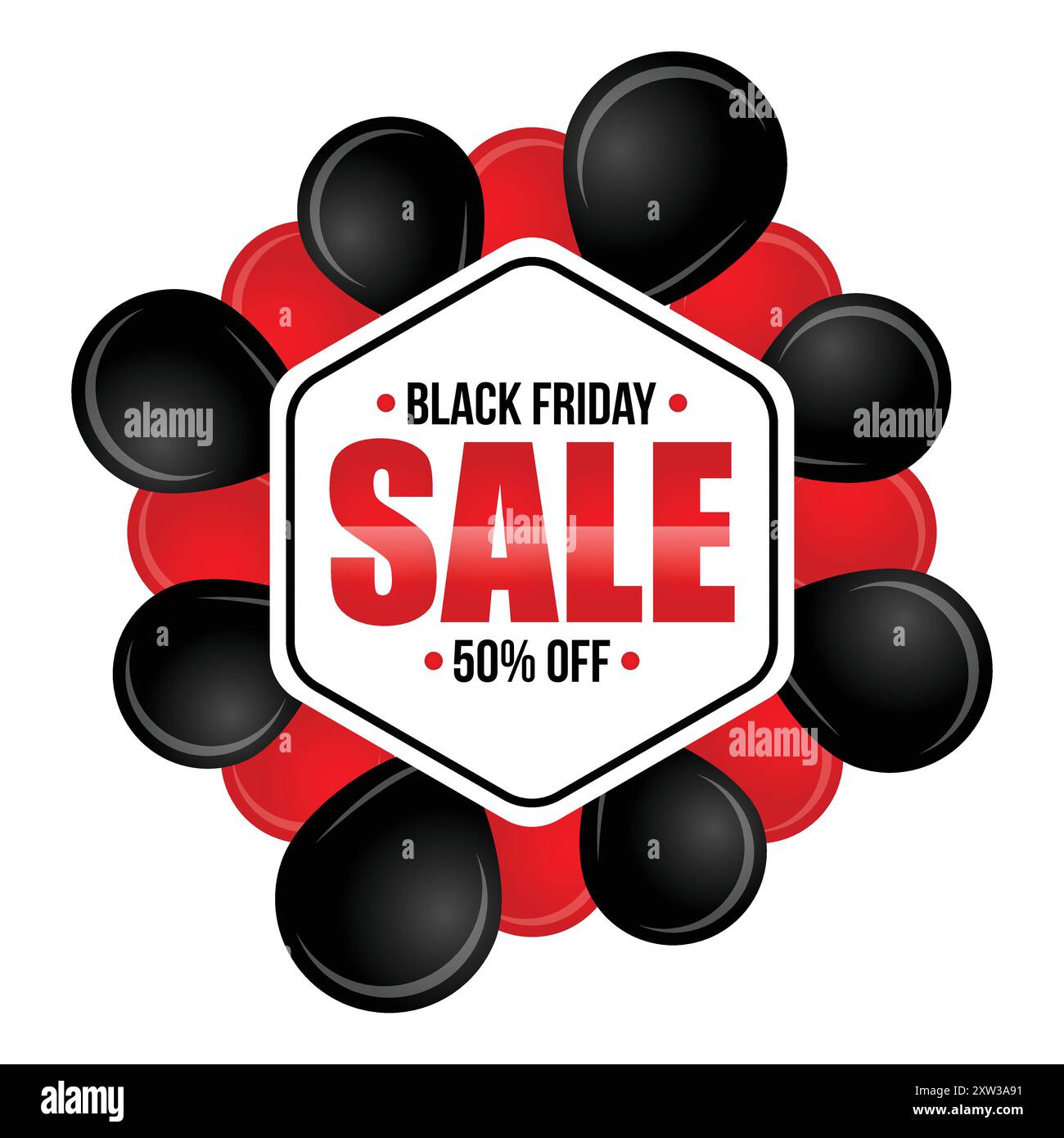 Black friday ad banner Stock Vector Images - Alamy