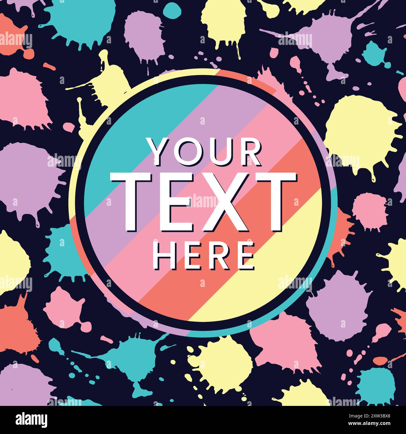 Colorful bright ink splashes Stock Vector Images - Alamy