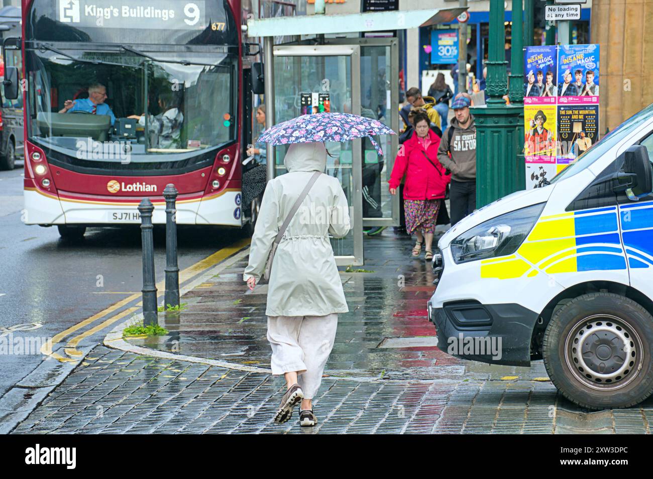 Edinburgh, Scotland, UK. 17th August, 2024. UK Weather: Wet Fringe on ...