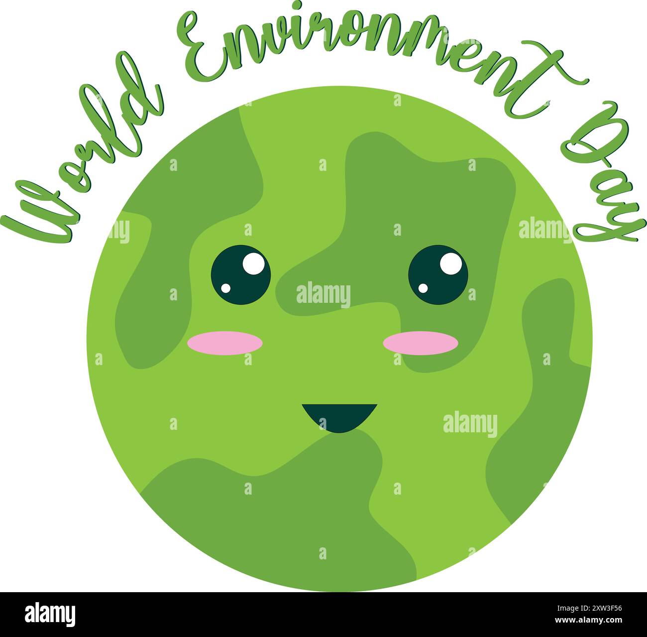 World Environment Day Cute Globe Stock Vector Image & Art - Alamy