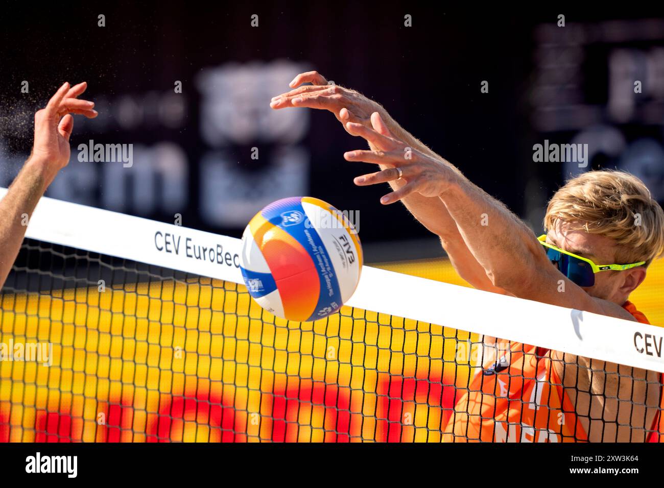 THE HAGUE - Steven van de Velde during the quarter finals (m) of the ...