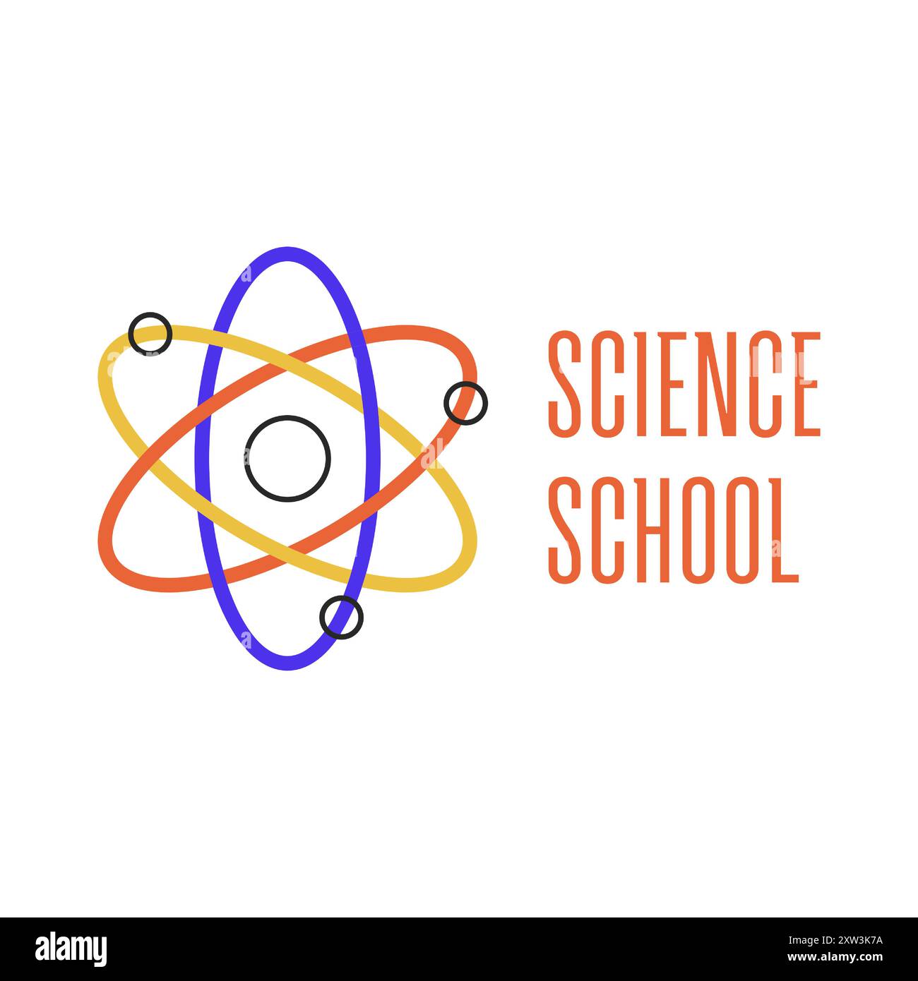 Science School Atom Sign Stock Vector Image & Art - Alamy