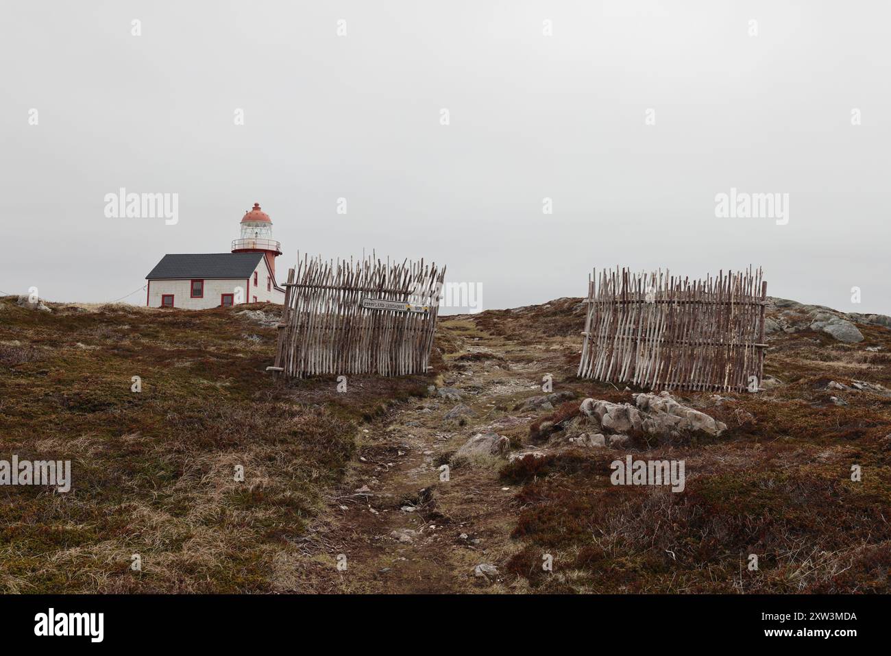 The Ferryland Lighthouse on the east coast of Newfoundland Canada Stock ...