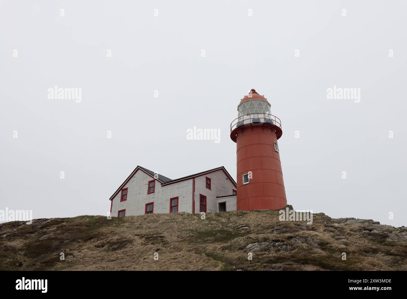 The Ferryland Lighthouse on the east coast of Newfoundland Canada Stock ...