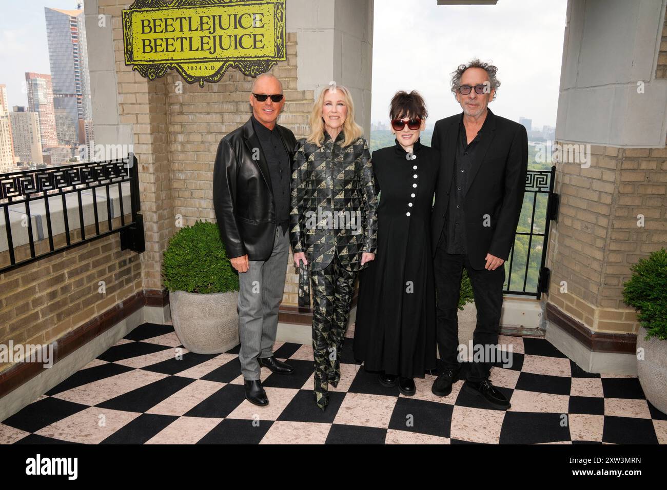 Michael Keaton, from left, Catherine O'Hara, Winona Ryder and Tim ...
