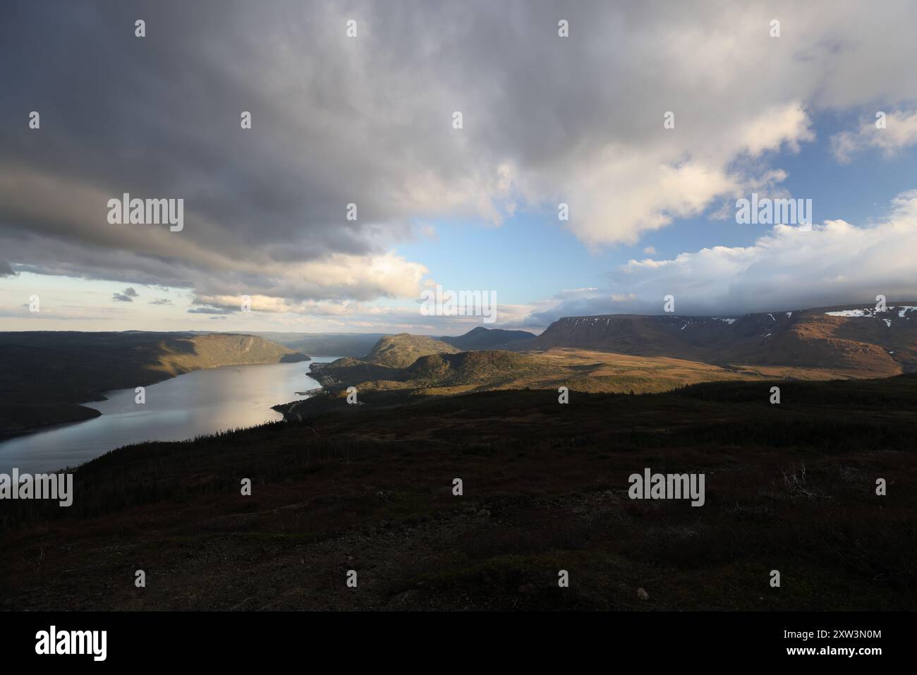 Bonne Bay and Lookout Hills at Gros Morne National Park, Newfoundland ...