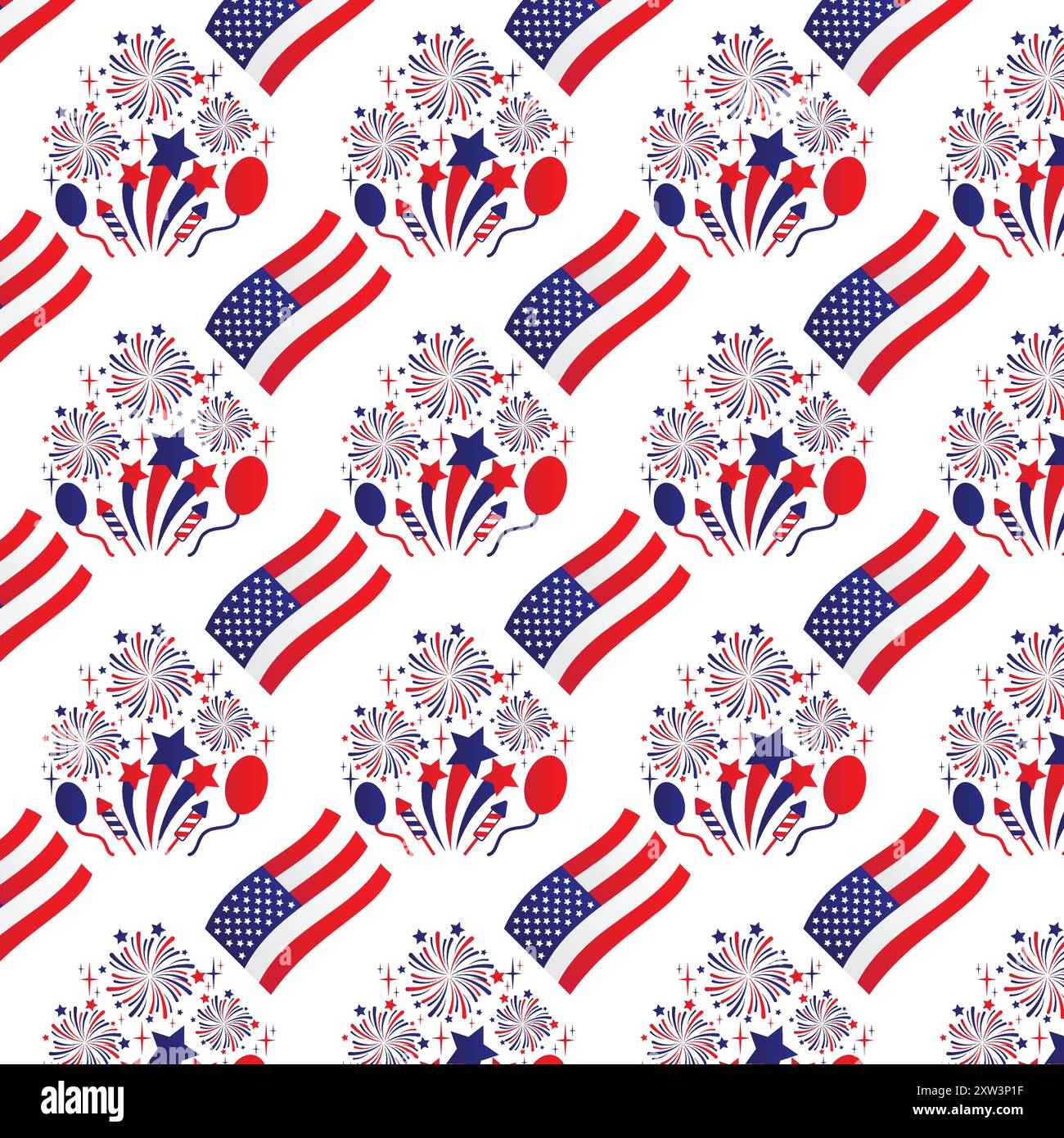 Usa flag stars stripes seamless hi-res stock photography and images - Alamy